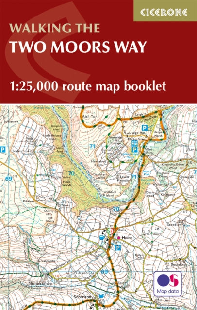 Two Moors Way Map Booklet: 1:25,000 OS Route Mapping | 9781786310071 ...